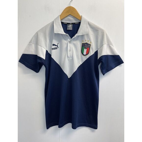 Puma | Shirts | Puma Italia Figc Mens Size S Iconic Polo Shirt Flag ...